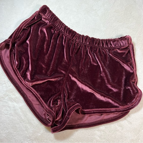 Brandy Melville | Shorts | John Galt Brandy Melville Burgundy Red ...